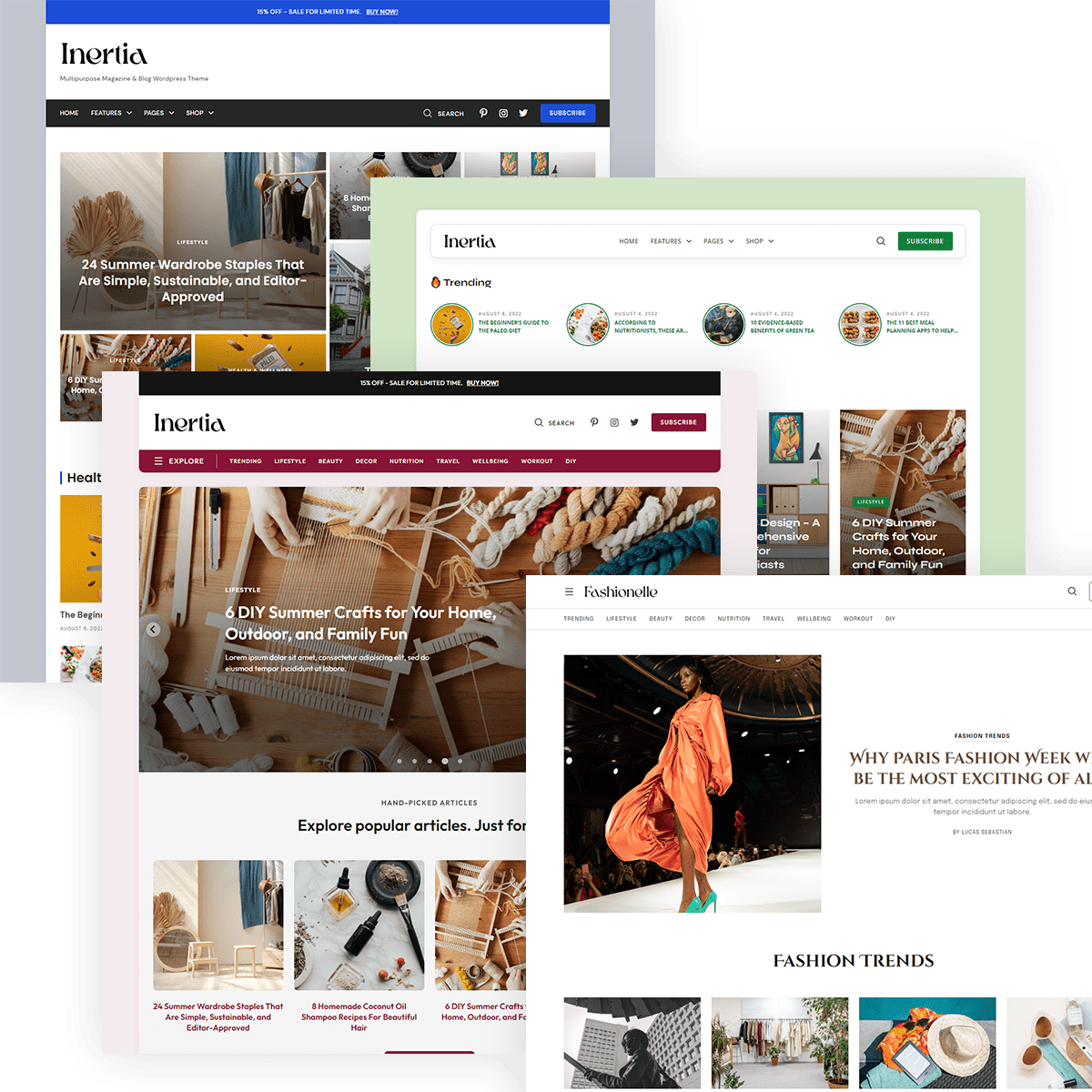 Inertia - Modern wordpress website builder for blogs & magazines
